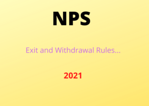 NPS Exit and Withdrawal Rules 2021 - Paisa Health Paisa Health